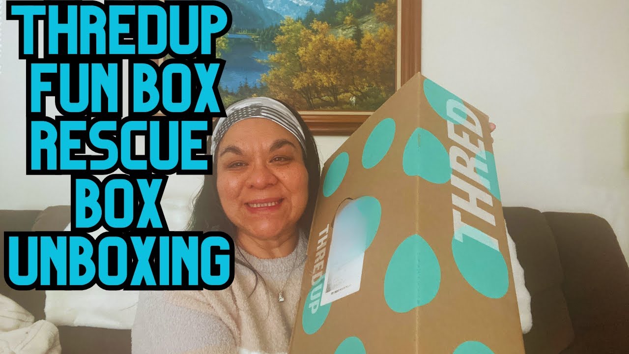 ThredUp Fun Box Rescue Box Unboxing 1-11-24 - YouTube