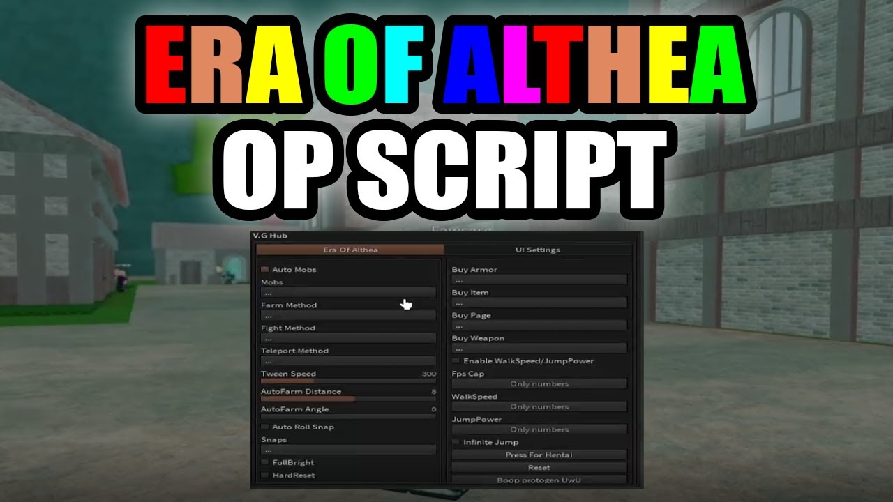 Era of Althea script – (Autofarm) - YouTube