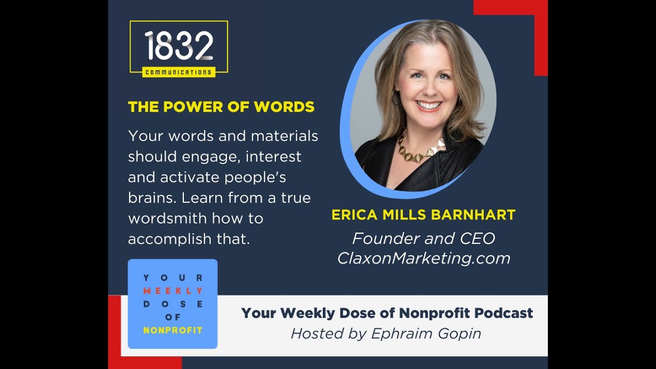 The Power Of Nonprofit Words with Erica Mills Barnhart - YouTube Music