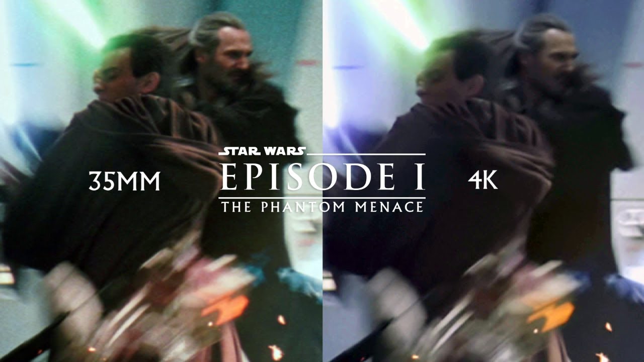 Comparing Star Wars: The Phantom Menace 35mm Film and 4K Opening (Part ...