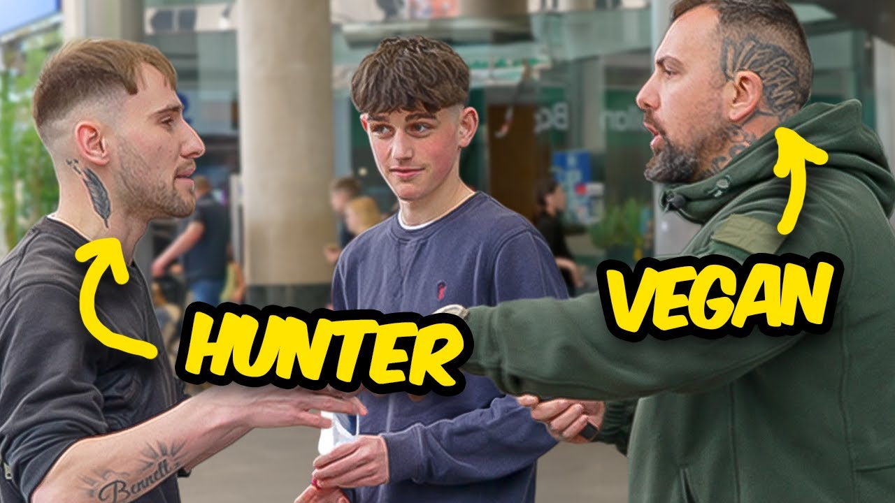 Vegan Puts Hunter in His Place - YouTube