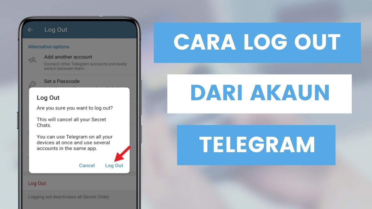 Cara Logout Atau Log Keluar Dari Akaun Telegram Anda l Sign out ...