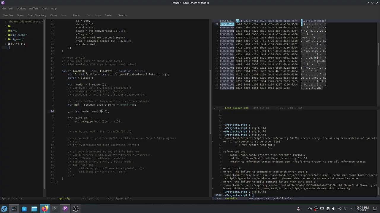 Zig streaming - Chip8 emulator - YouTube