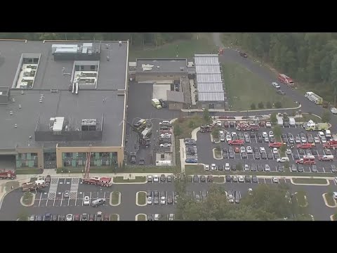 WATCH: Academies of Loudoun evacuated for apparent fire - YouTube