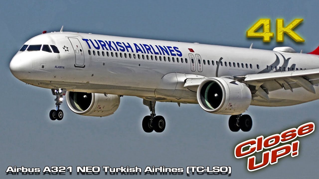 Airbus A321 NEO Turkish Airlines (TC-LSO) "Alanya" closeup! - YouTube