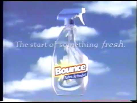 Bounce Fabric Refresher "A Whole New Fresh Feeling" TV Ad - 2000 - YouTube