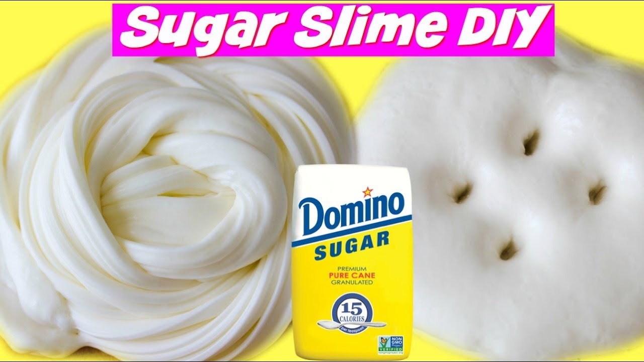 SUGAR SLIME DIY Without Glue! TESTING No GLUE SLIME DIY - YouTube