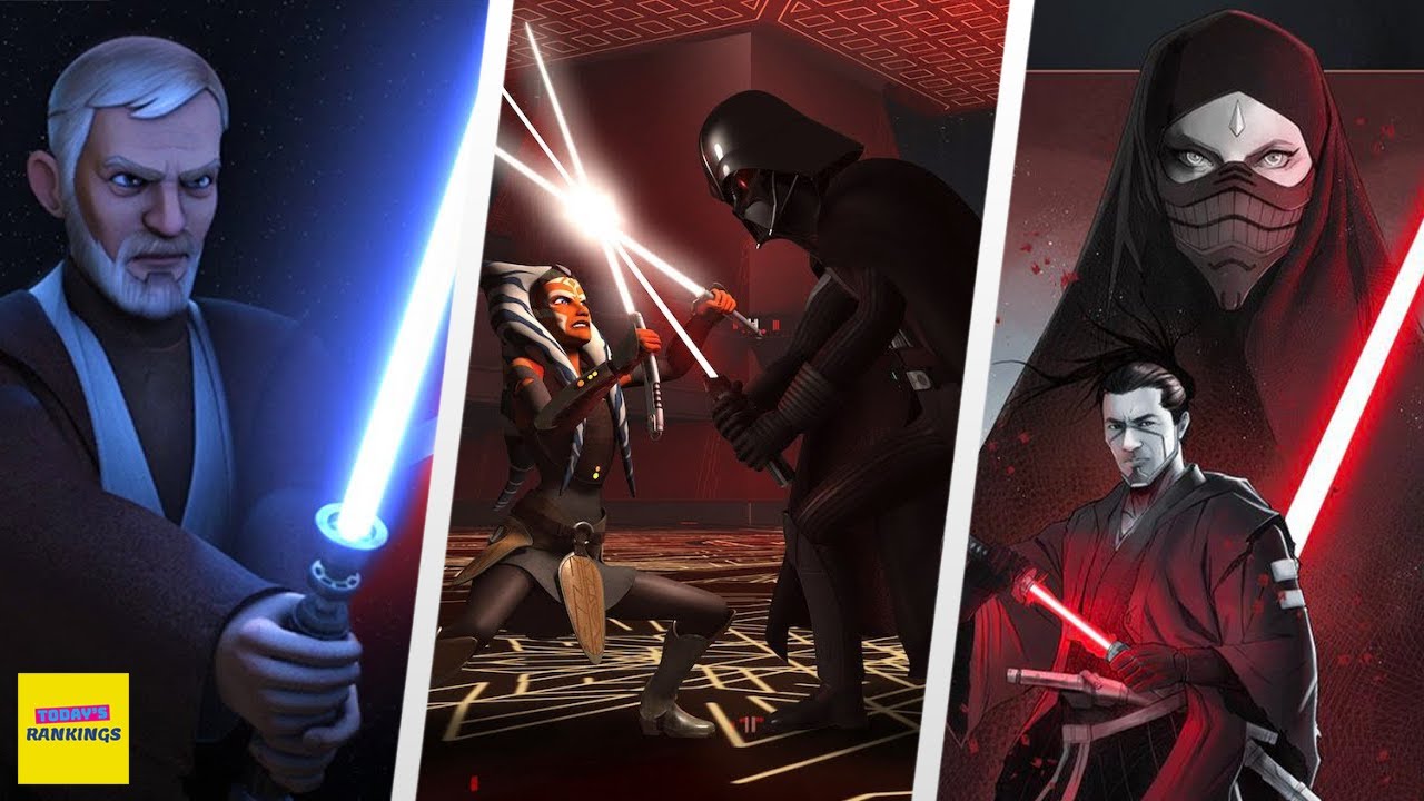 The Best Animated Lightsaber Duels in Star Wars! - YouTube