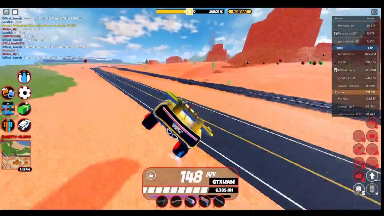 Roblox Jailbreak - Grinding for hyperyellow level 4, 90% of the way ...