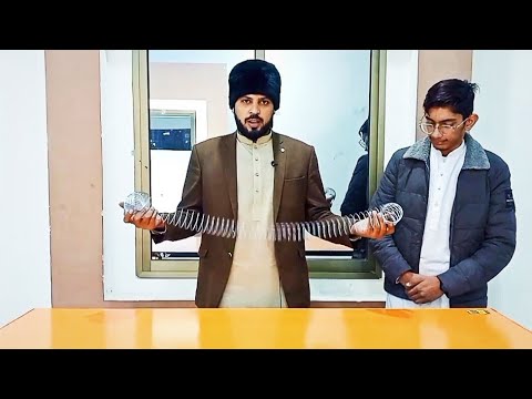 Experiment on waves by slinky( Types of waves, energy transfer through ...