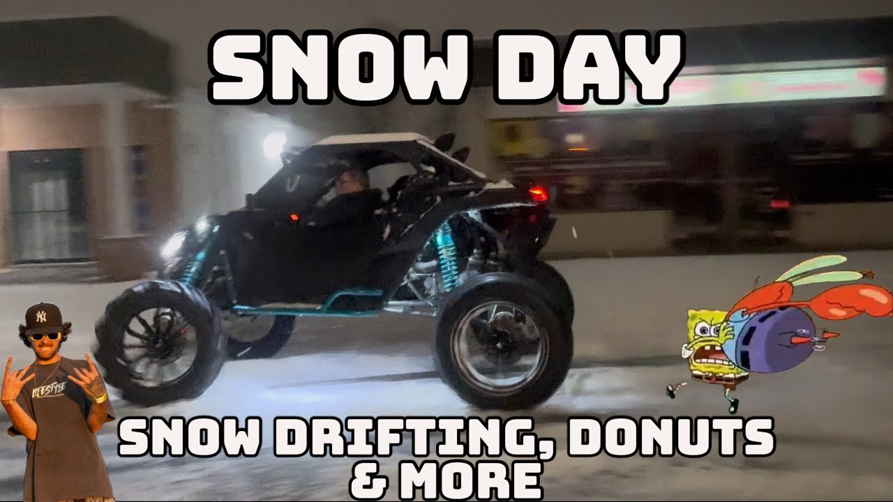 SNOW DAY, snow drifting, donuts & MORE - YouTube