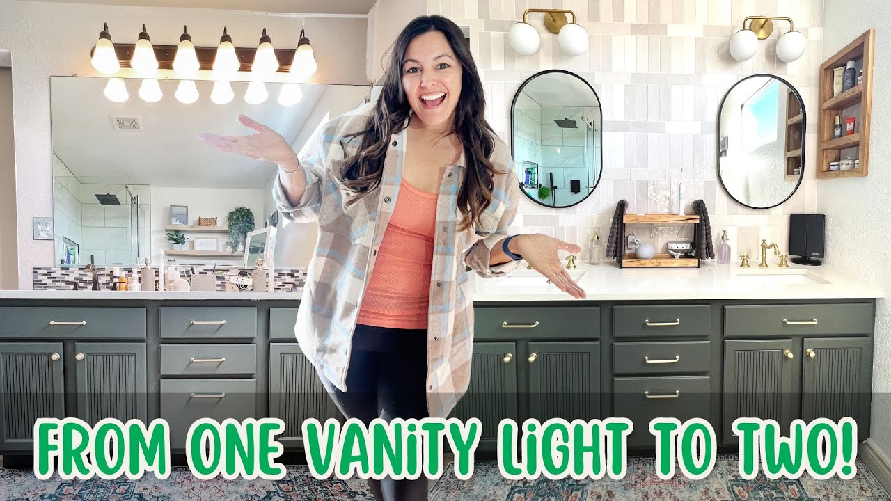 How To Transform One Vanity Light into Two - YouTube