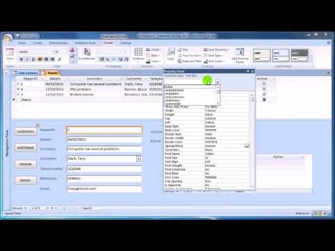 10 17 Data Entry Forms Microsoft Access 2007 Tutorials YouTube - YouTube