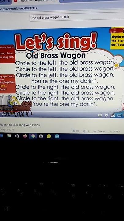the old brass wagon 51talk by teacher lany lam - YouTube