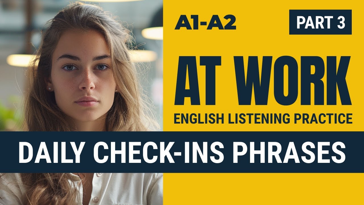 Level Up Your English at Work | Online Meetings | Part 3 | A1-A2 ...