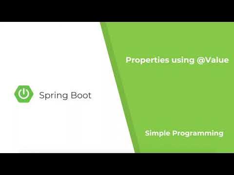 Spring Boot - Properties using @Value - YouTube