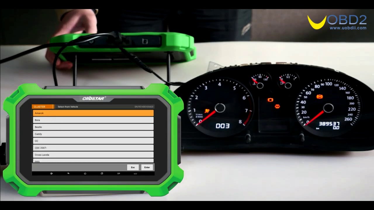 OBDSTAR X300 DP Plus Odometer Correction for VW Passat--UOBD2 - YouTube
