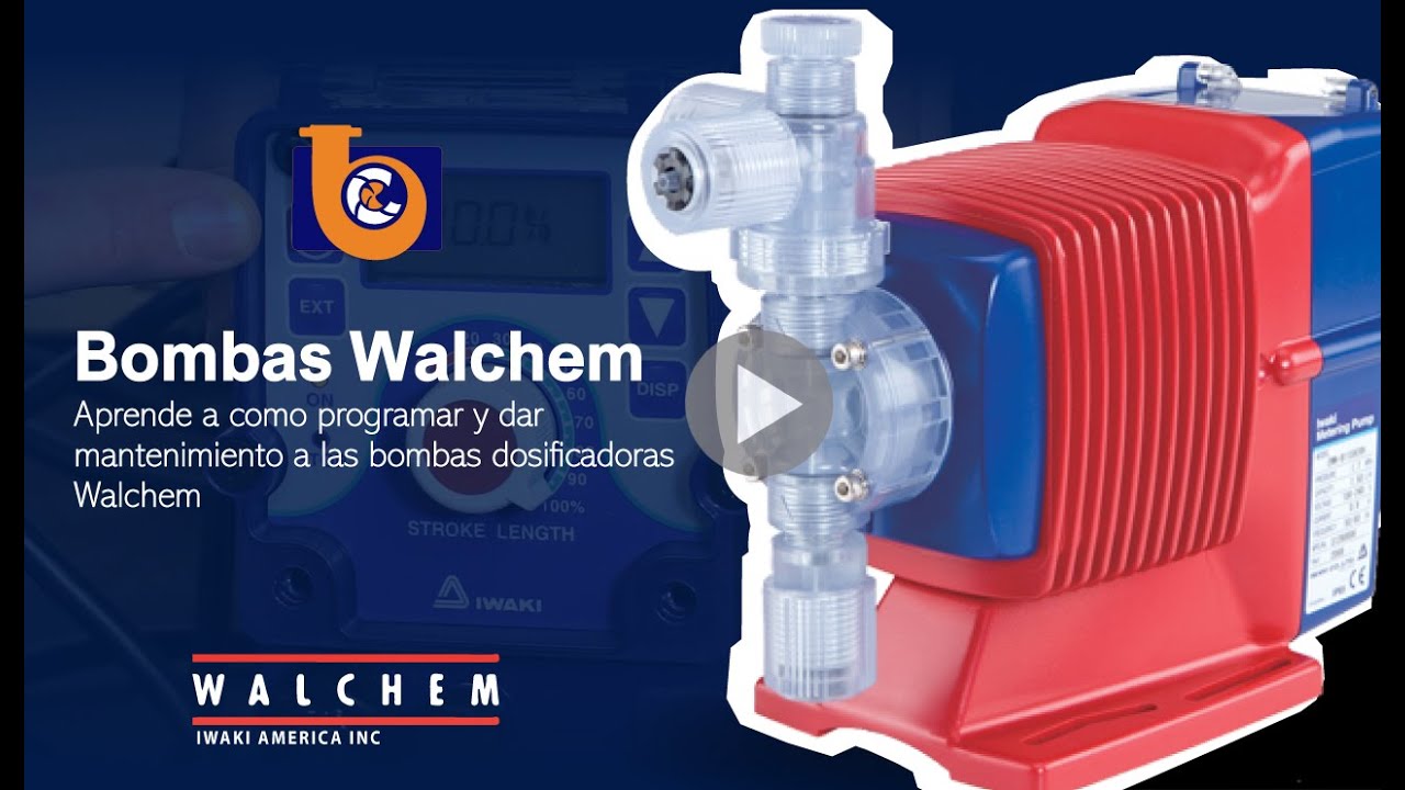 Mantenimiento y programación de bomba dosificadora Walchem Iwaki - YouTube