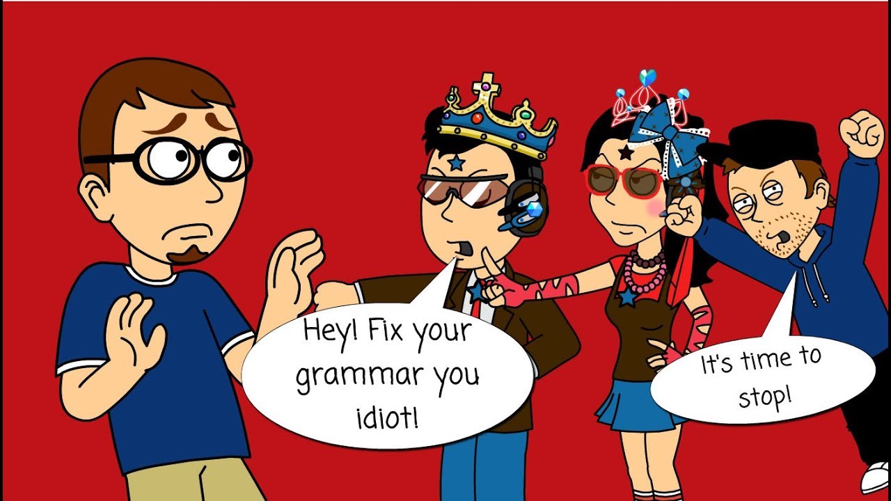 (OLD VIDEO) Grammar Hate in a Nutshell (GoAnimate/Vyond Version) - YouTube