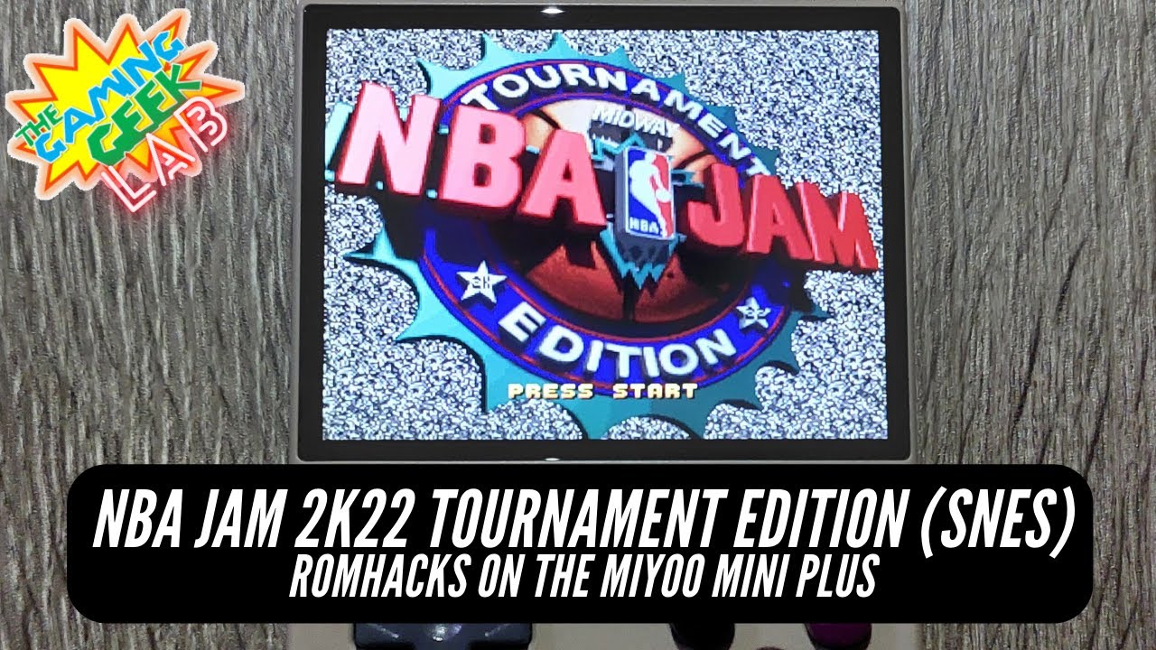 Romhacks on the Miyoo Mini Plus - NBA Jam 2K22 Tournament Edition (SNES) - YouTube
