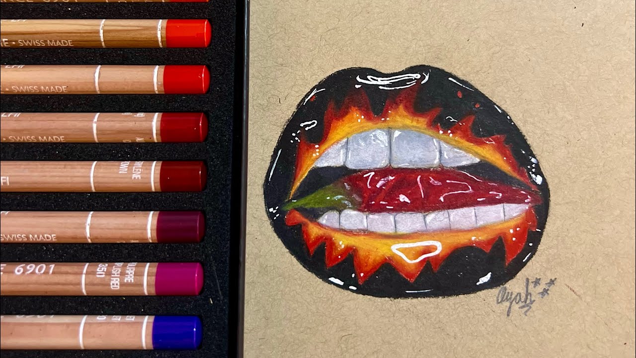 How to draw Chili lips: Tutorial! 🙃 - YouTube