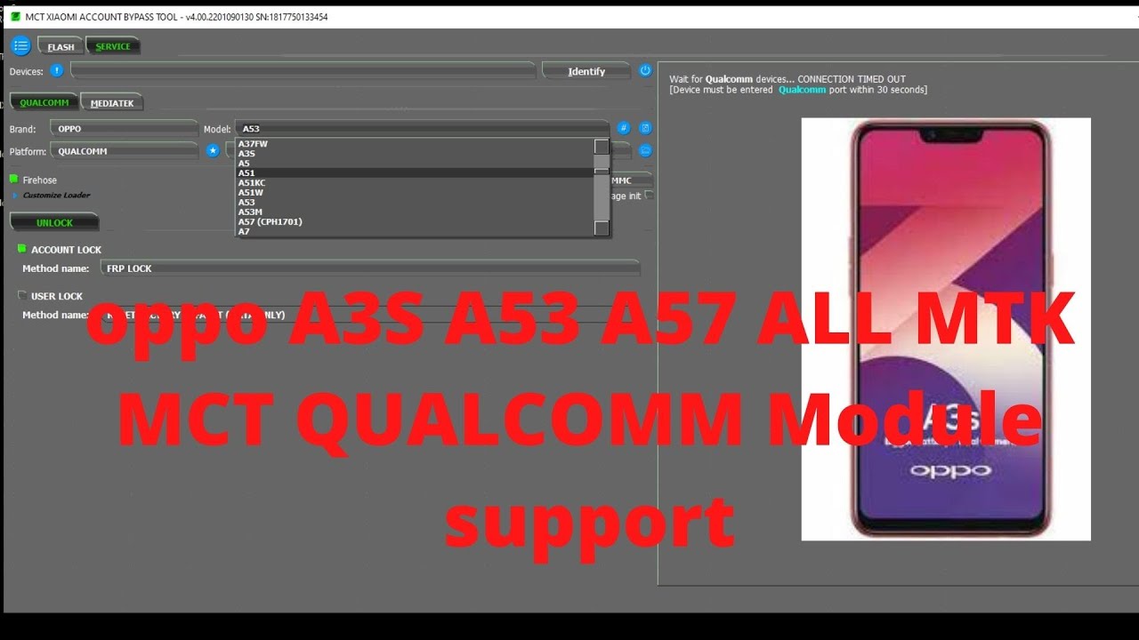 🛑All OPPO VIVO REALME Screen Lock Remove Tool 2022 ll MCT TOOL V.4.0.0 ...