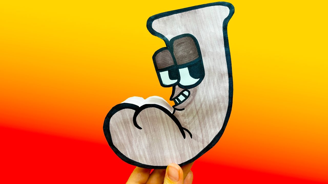 Paper Craft | SPANISH Alphabet Lore J | Adrian`s Alphabet Lore - YouTube