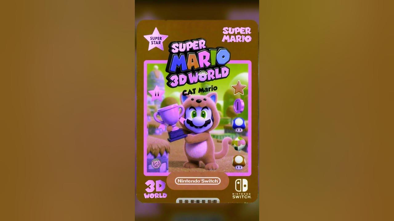 SUPER MARIO 3D WORLD CARD FUN GAME - YouTube