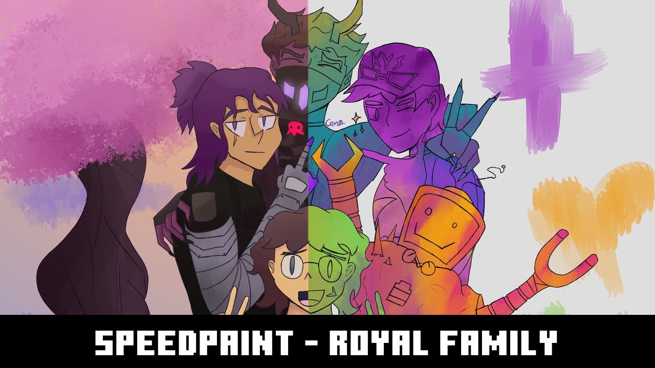 Speedpaint - Royal Family Photo - YouTube