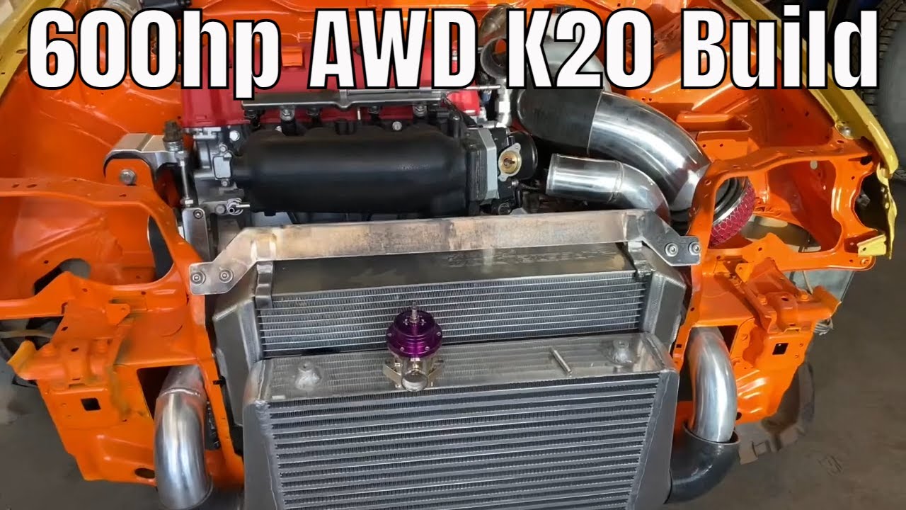 Update on the Honda Crx Turbo K20 Awd Build - YouTube