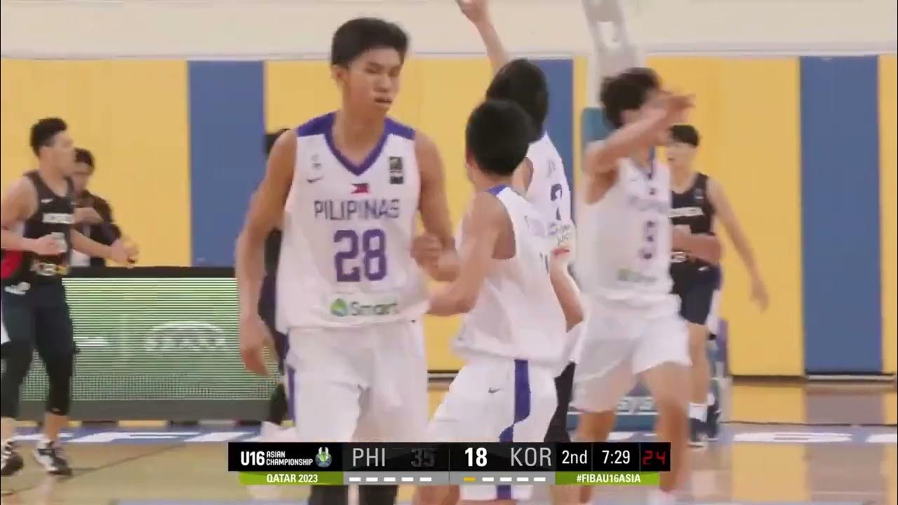 Batang Gilas u16 95 vs 71 Korea.. Cj Amos! - YouTube