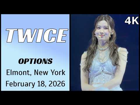 260218 트와이스 TWICE 사나 Sana Fancam - OPTIONS live @ UBS Arena, Elmont, NY 4K
