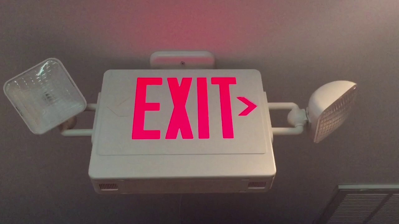 Exit Sign Setup 16 - YouTube