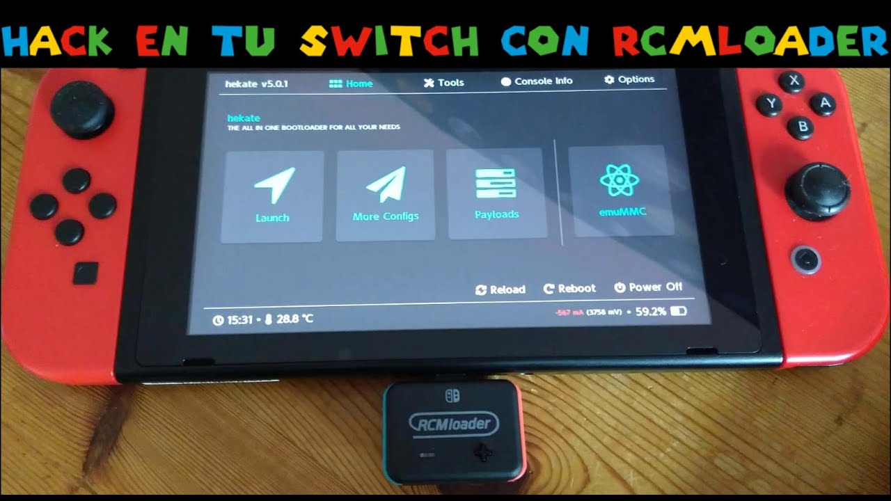 HACK SWITCH CON RCMloader - YouTube