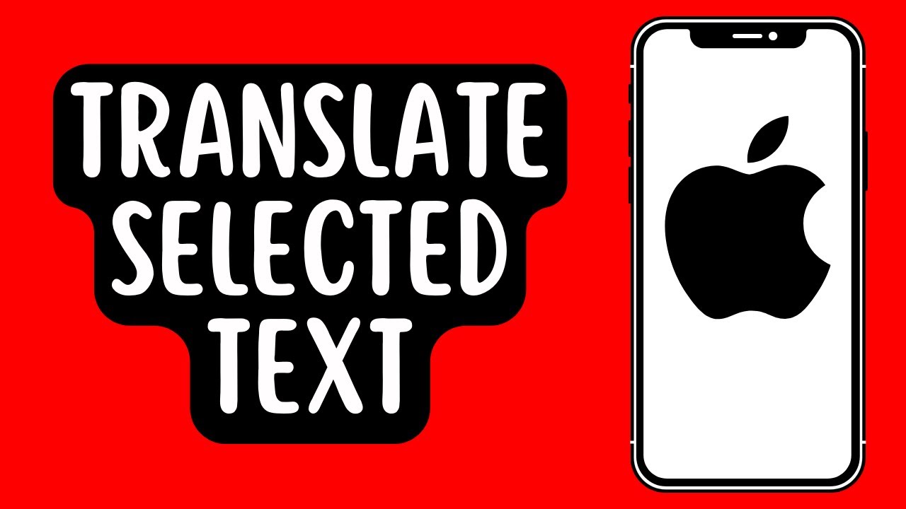 How To Translate Selected Text On IPhone YouTube How To Translate Selected Text On IPhone YouTube