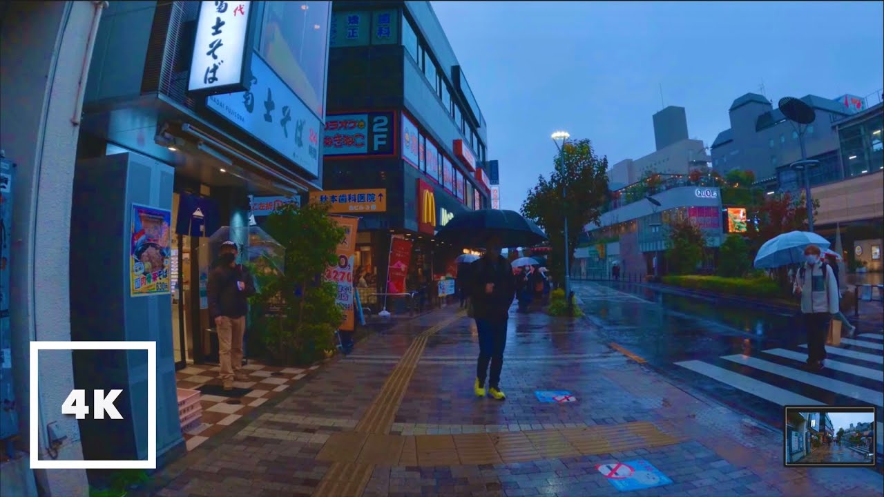 【Countryside】Local Tokyo Heavy Rain Walk | ASMR - YouTube