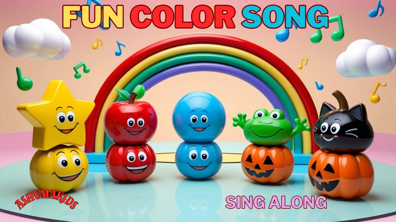 Learn Colors for Kids! Yellow, Red, Green, Blue, Orange & Black | Color ...