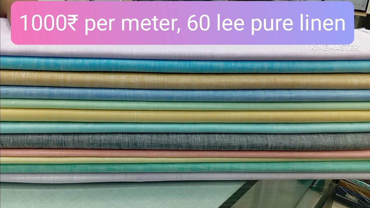 part -2, 100% pure linen shirt, 60 lee linen count, 1000₹ per meter ...