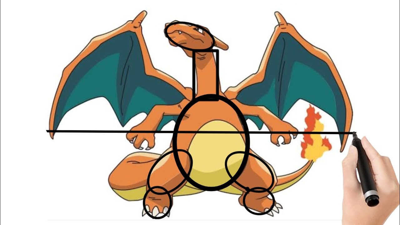 How To Draw Pokemon Using Basic Shapes - YouTube