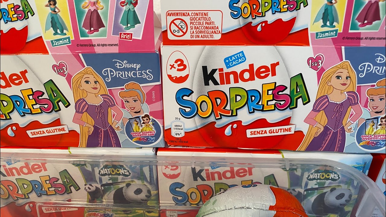 X2 Princess Kinder Surprise ASMR unboxing - YouTube