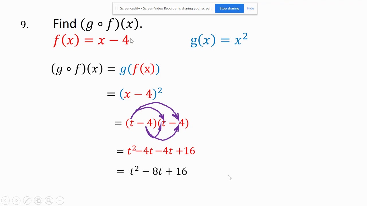 F Of G Functions TR 9 And 10 YouTube