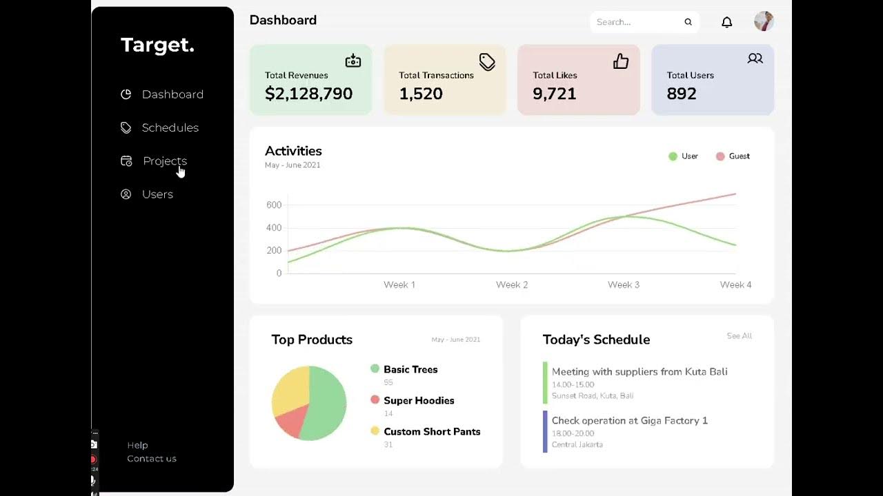 React Admin Dashboard | Scheduler calendar | Kanban Board | Free Source Code - YouTube