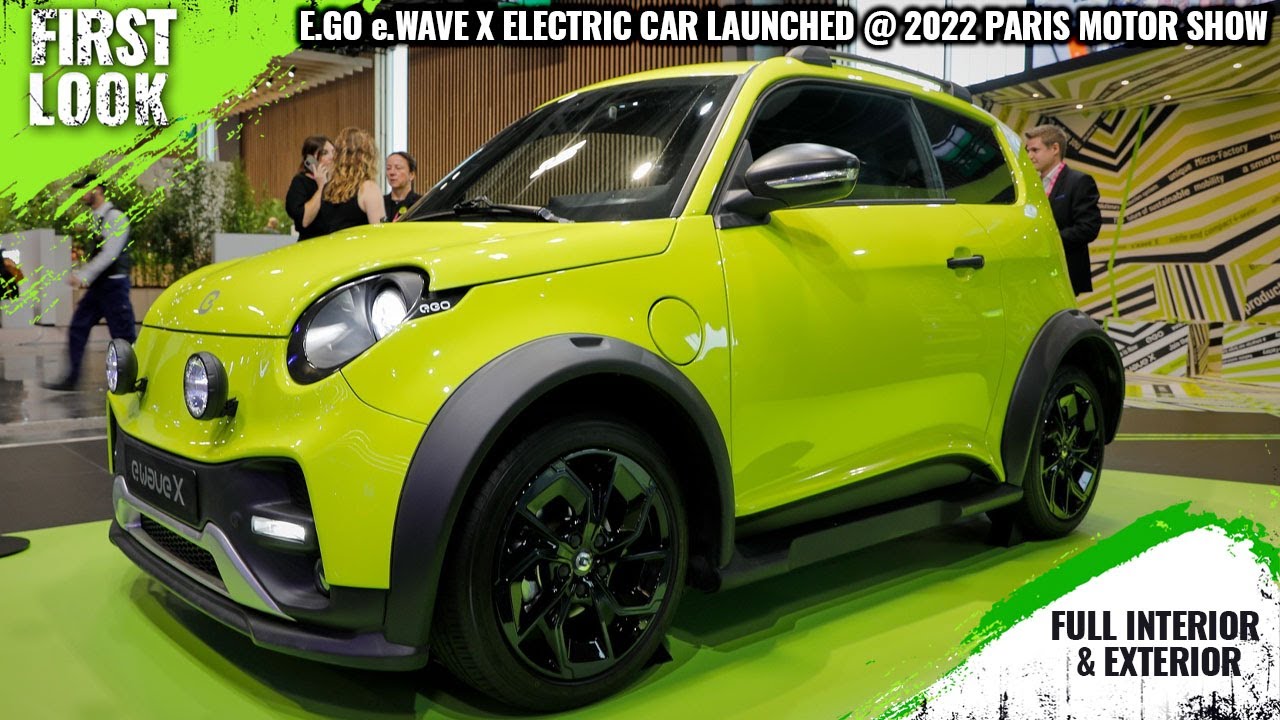 E.Go e.Wave X Electric Car Launched At 2022 Paris Motor Show | First ...