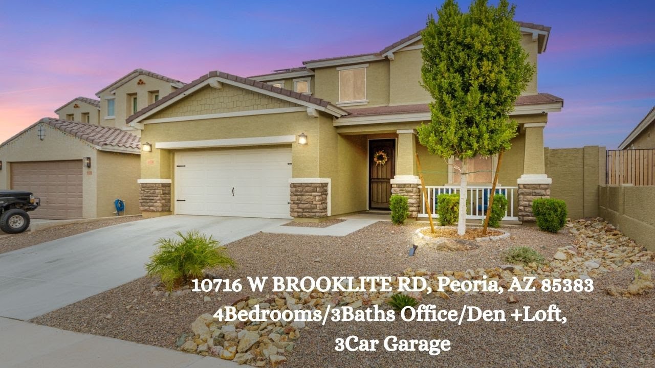 10716 W BROOKLITE RD, Peoria, AZ 85383 - YouTube