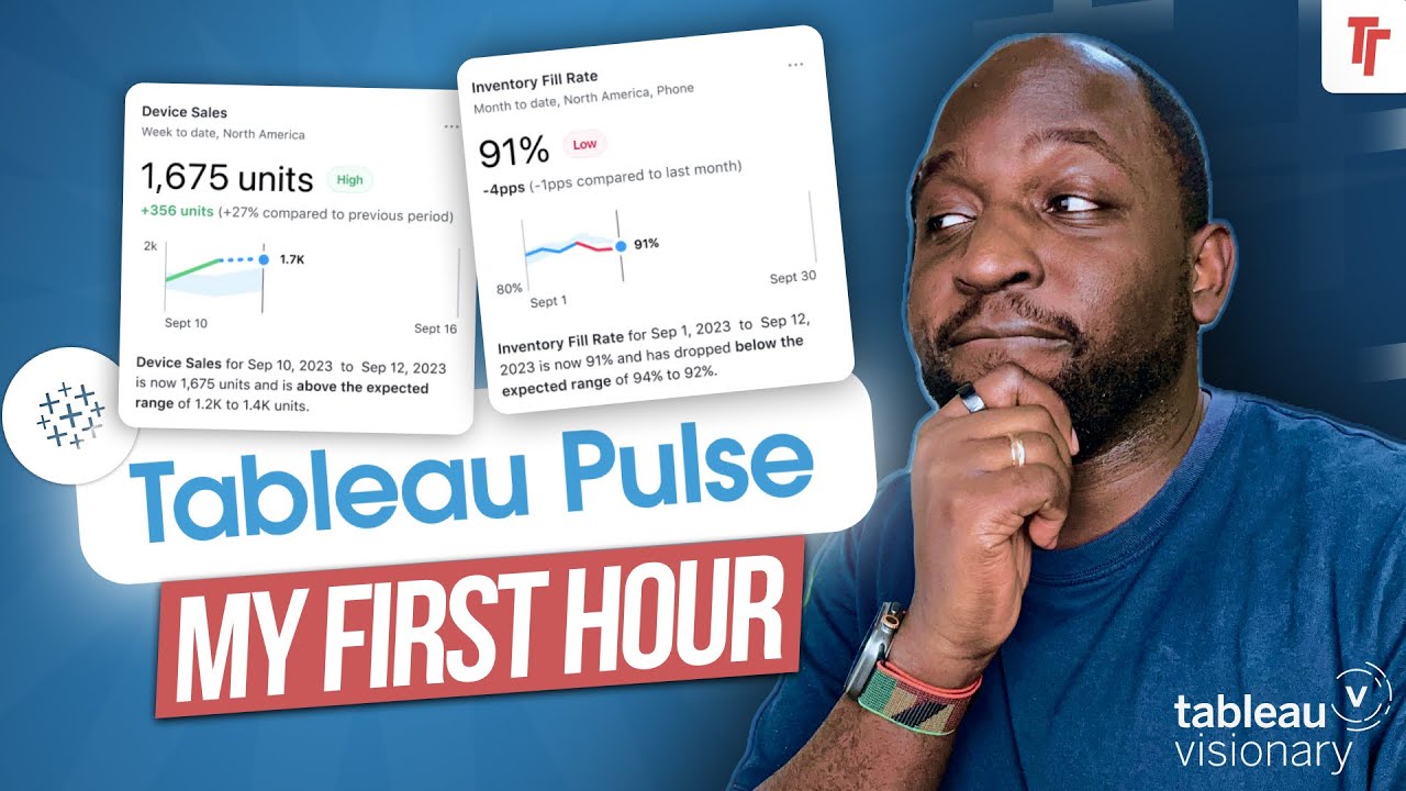 Tableau Visionary Tries Tableau Pulse for the first time. - YouTube
