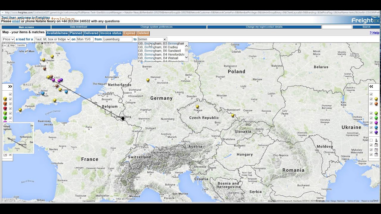 Freightex System: 3. How to get price for import (clients) - YouTube