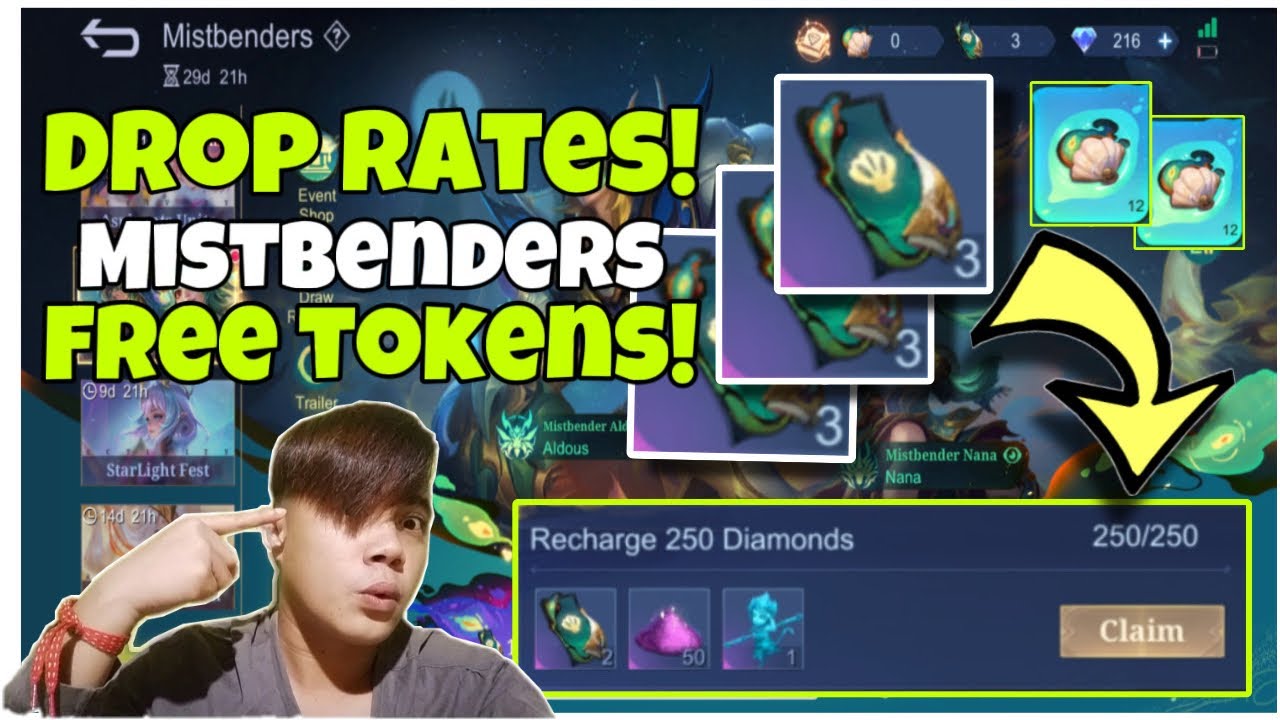 MISTBENDER X MLBB EVENT COLLABORATION | FREE TOKENS | DROP RATES TEST ...