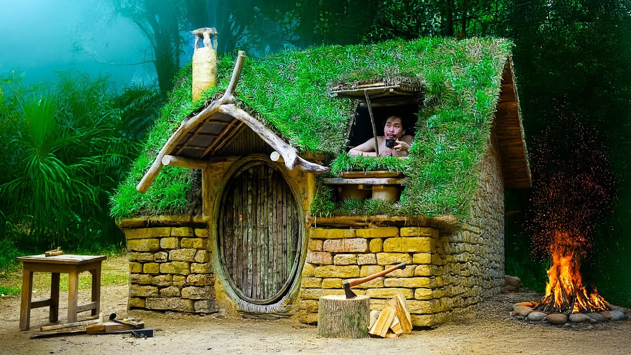 Witness the Incredible - Building a Hobbit Shelter in Just 2 Days, Part ...