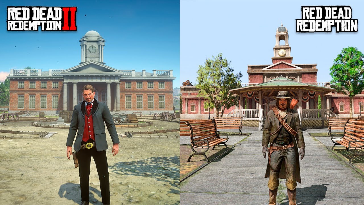 Evolução de Blackwater | Red Dead Redemption VS Red Dead Redemption 2 ...