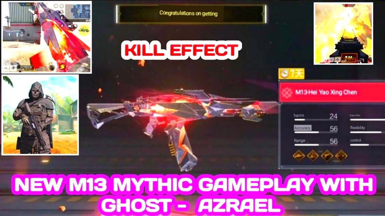 NEW M13 MYTHIC GAMEPLAY IN CODM | NEW GHOST - AZRAEL IN CODM | M13 ...
